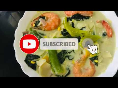 Ginataang tambo/labong bamboo shoot with coconut milk - YouTube