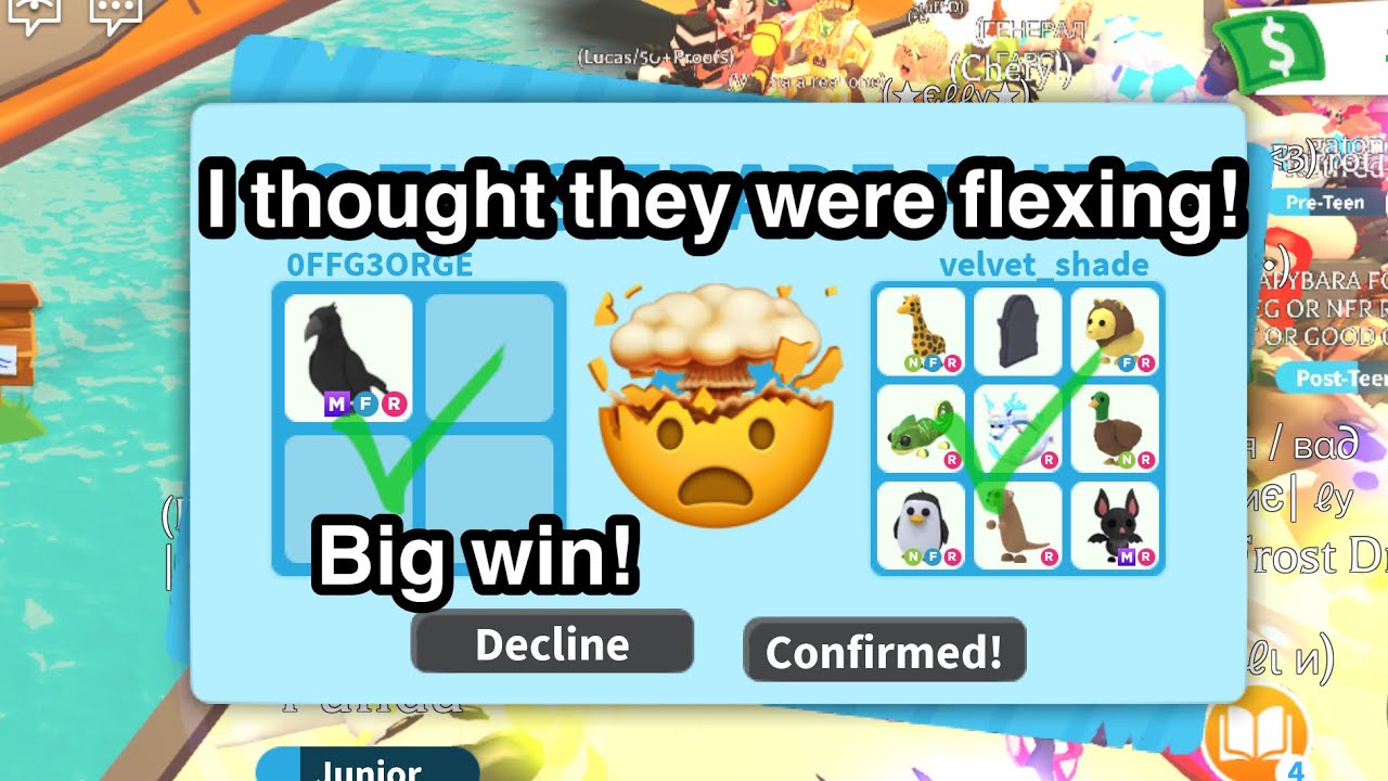 I GOT SO MANY AMAZING TRADES WHILE TRADING In Roblox Adopt Me! - YouTube