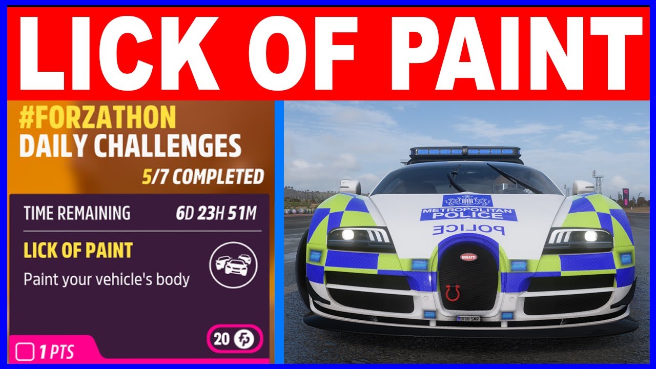 Forza Horizon 5 How to Paint Your Vehicle's Body - LICK OF PAINT ...