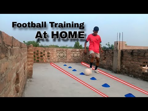 How to practice football at home ALONE - YouTube