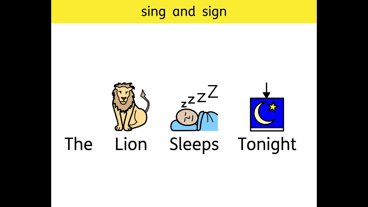 Makaton Sing and Sign - The Lion Sleeps Tonight - YouTube