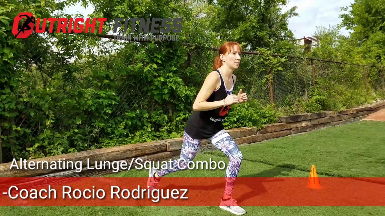 Alternating Lunge/Squat Combo - YouTube