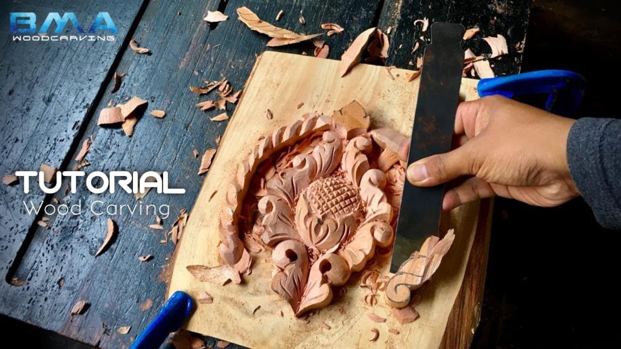 wood carving for beginners - YouTube