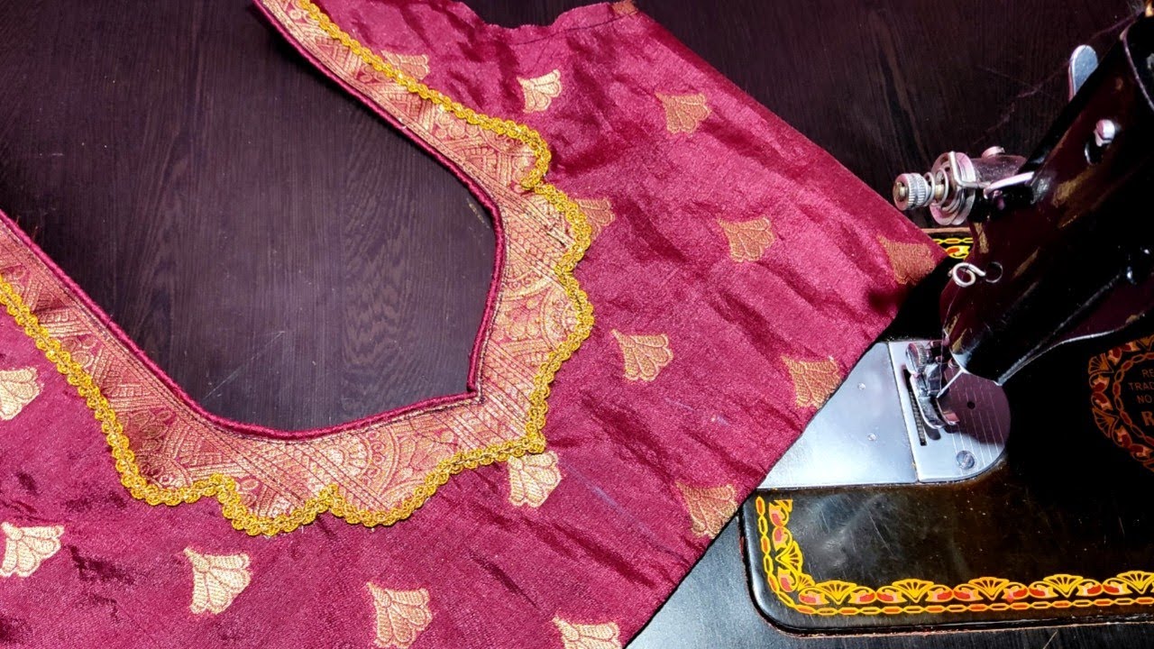 Blouse designs | paithani saree blouse back neck design | पठानी साड़ी ...