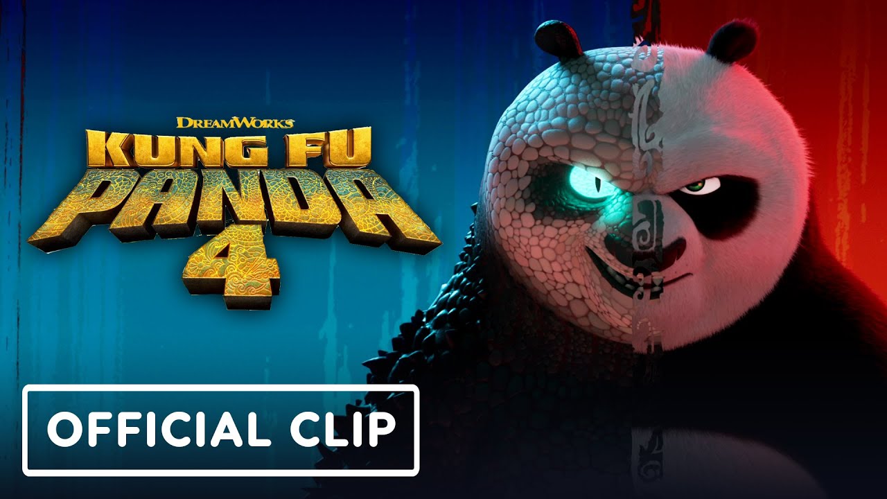 Kung Fu Panda 4 - Official Po vs. Chameleon Po Clip (2024) Jack Black ...