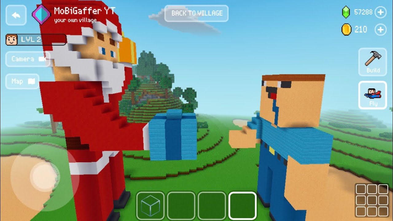 Block Craft 3D: Crafting Game #2878 | Santa Presenting Gift 🎁 to Noob ...