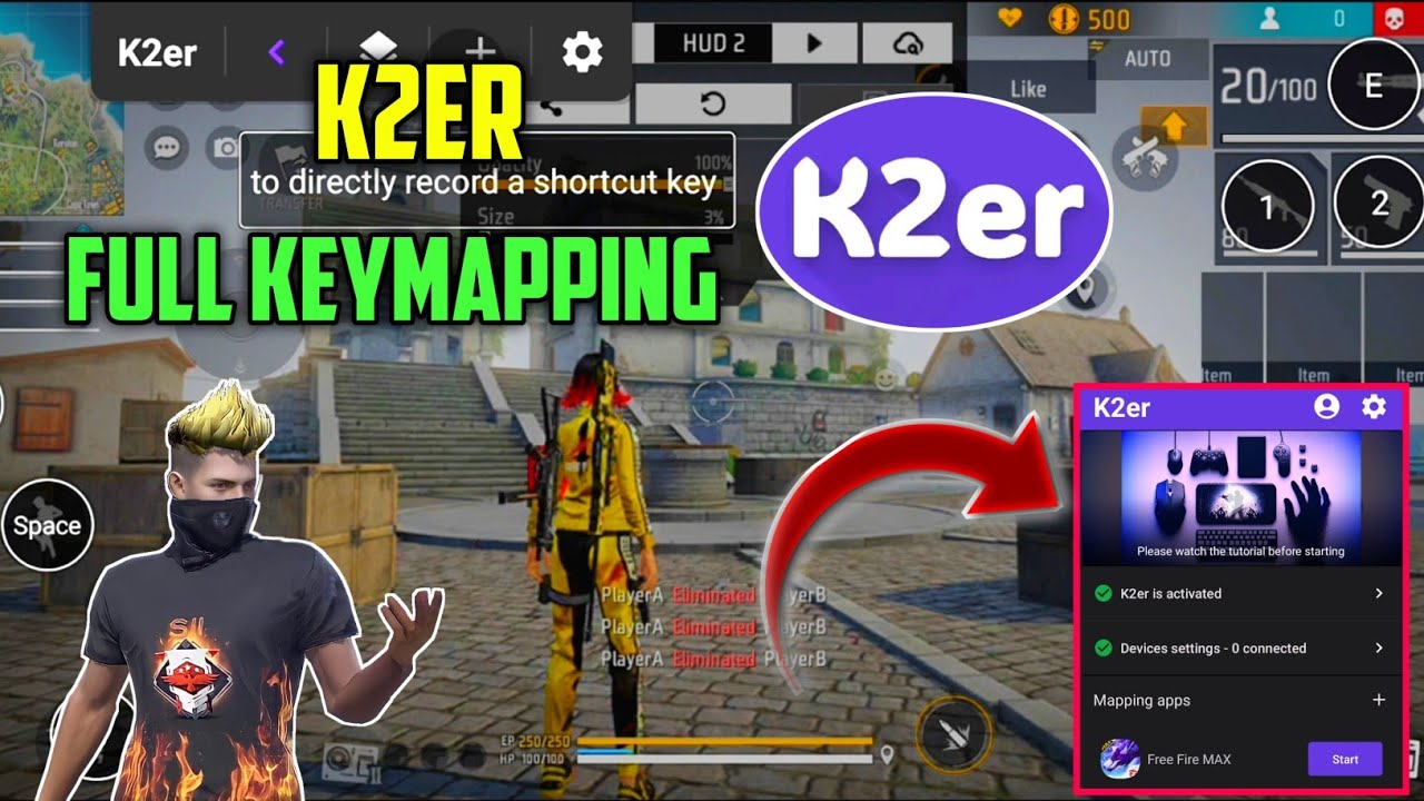 K2er Keymapping freefire K2er Full Keymapping full setup - YouTube