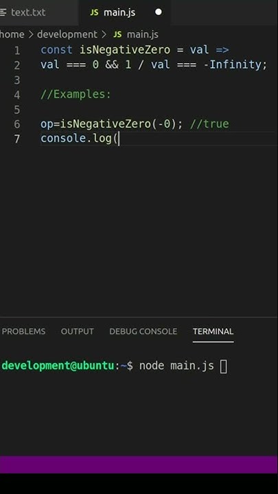 Checks if the given value is equal to negative zero in JavaScript # ...
