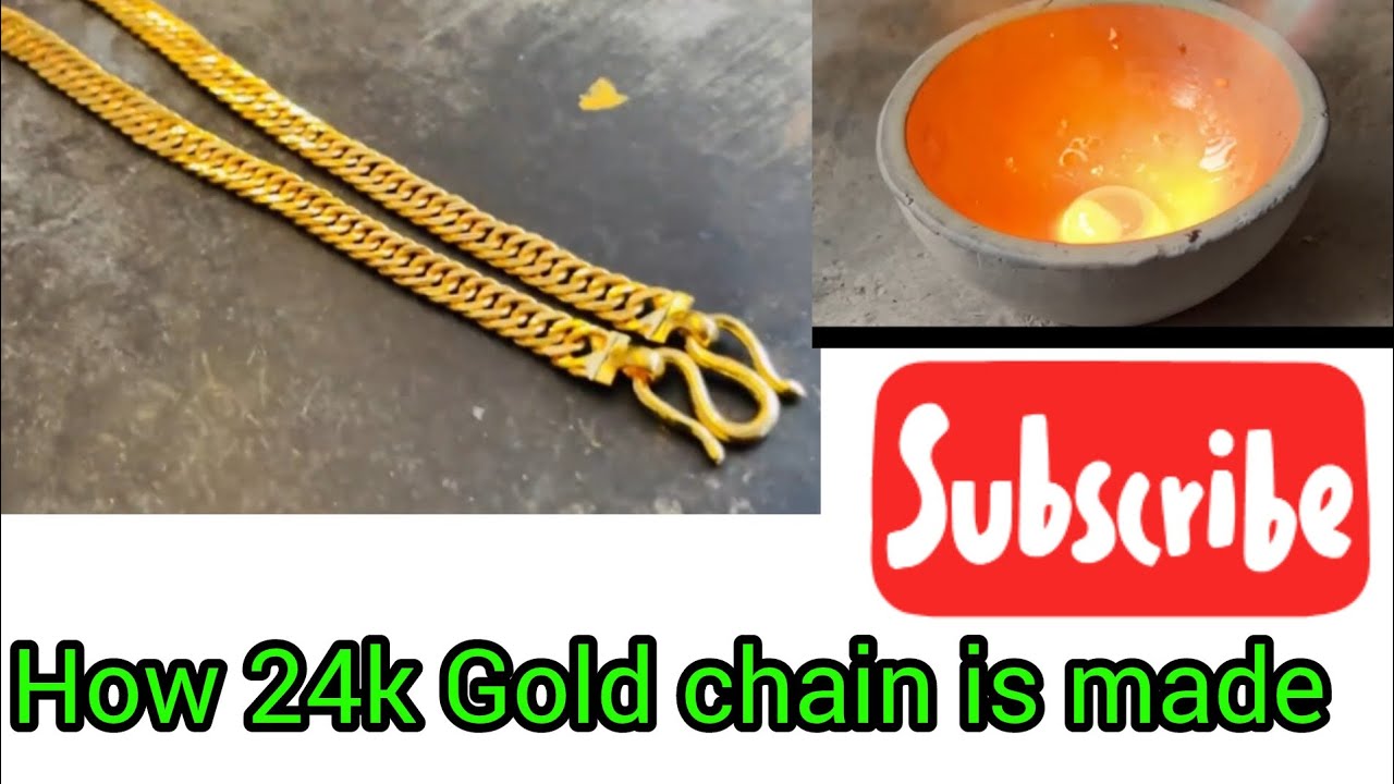 How 24k Gold Chain Is Made//Gold Chain Necklace Making 💥💫💫#gold # ...