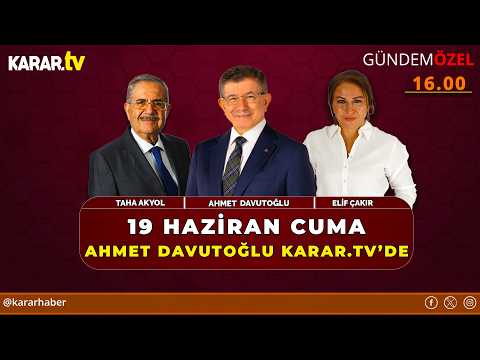 Taha Akyol ve Elif Çakır Soruyor Gelecek Partisi Lideri Ahmet Davutoğlu Yanıtlıyor