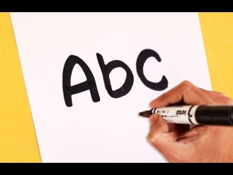 How To Turn Letter ABC Into Cartoon BABY With FEEDER For Kids - YouTube