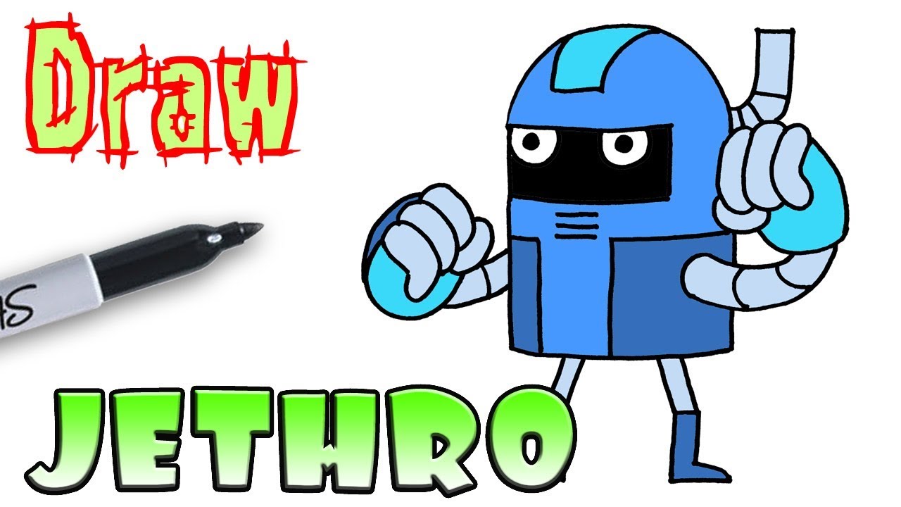How to Draw Jethro | OK K.O Let's Be Heroes - YouTube