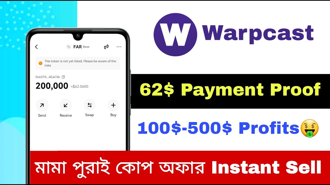 100$-500$ Profits FARCASTER WarpCaster Decentralized Social Media ...