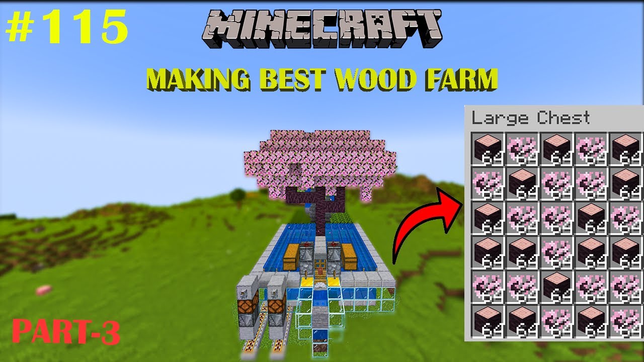 MAKING THE BEST AUTOMATIC WOOD FARM!!! | MINECRAFT LIVE WITH FACECAM ...
