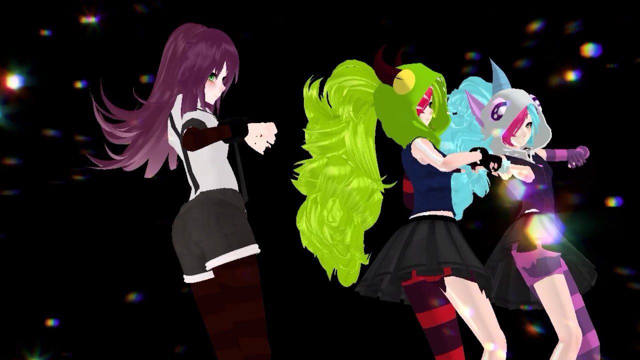 (MMD Villainous Heroic OC) KARA- STEP motion DL - YouTube
