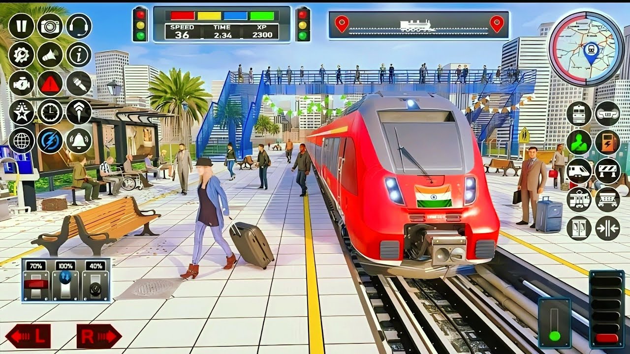City train travel || 3d train game | 🚂 faster train game ( to gaming999 ...