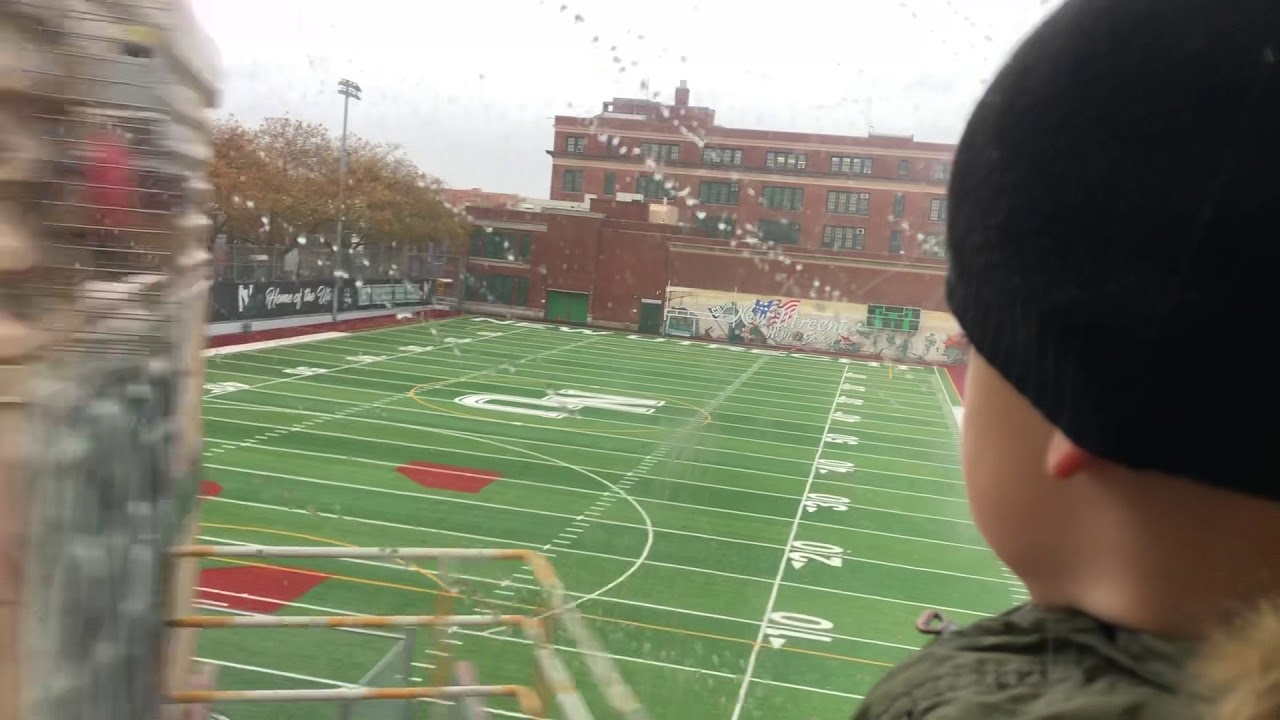 CUZO JR OVER LOOKING NEW UTRECHT HIGH SCHOOL FOOTBALL FIELD - YouTube