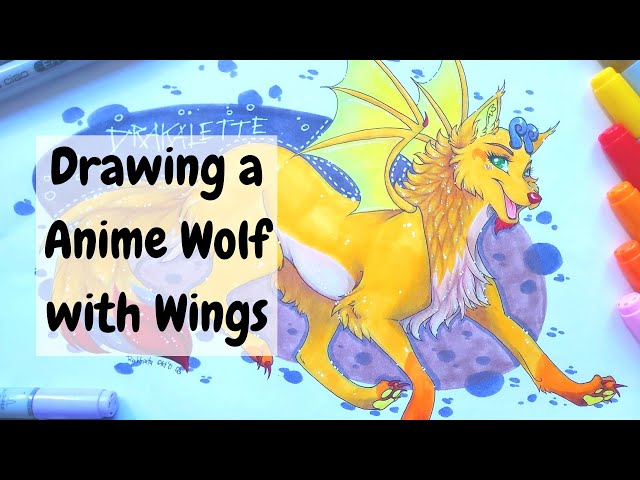 How To Draw Anime Wolves With Wings Anime Chibi Wolf With Wings – HD