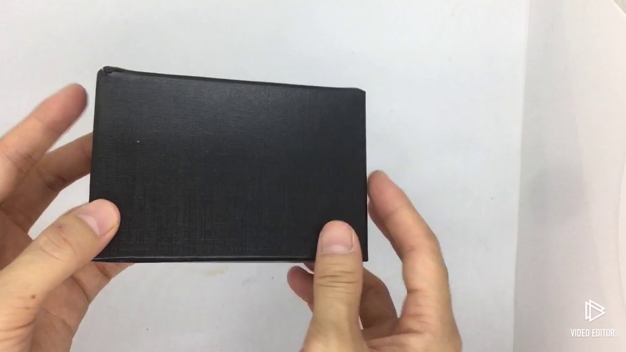 Mini Genuine Leather Card Wallet Made in China - YouTube