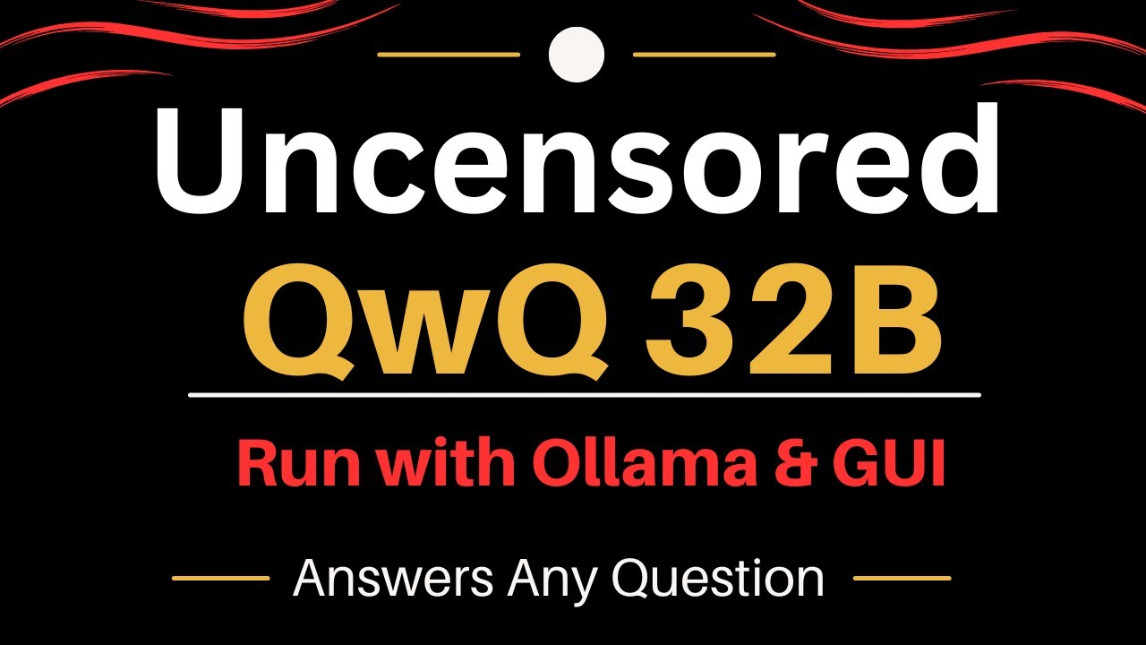 Run Uncensored QwQ 32B Locally with Ollama with Alliteration - YouTube