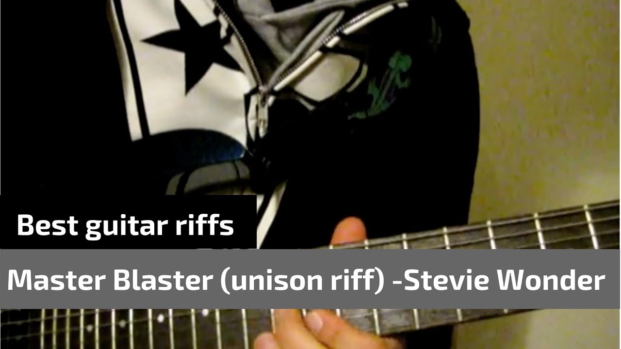 Master Blaster - Stevie Wonder harmony riff on guitar - YouTube