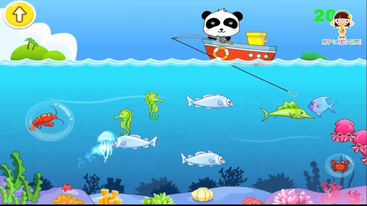 Panda Happy fishing Game - Android App Game Video - YouTube