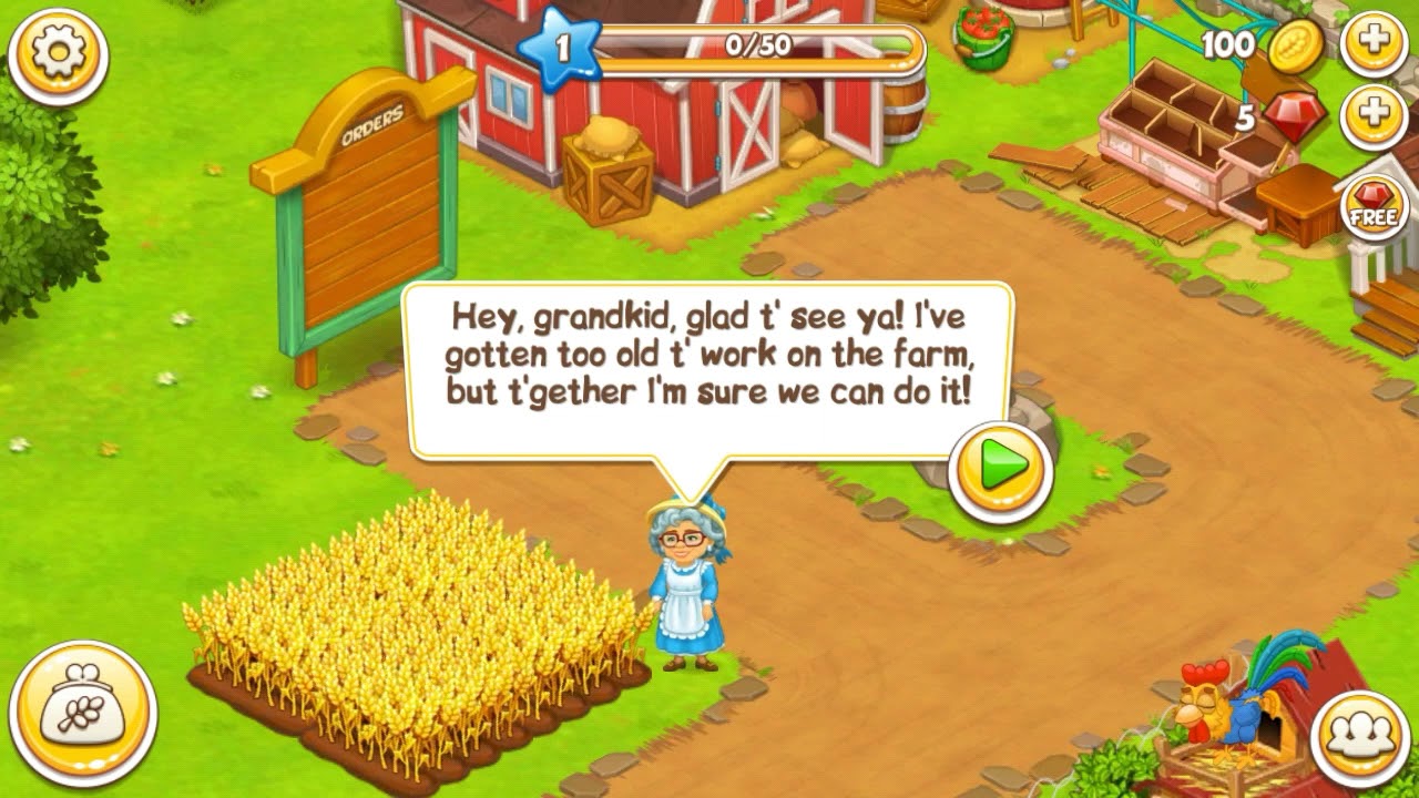 Farm town gameplay - YouTube