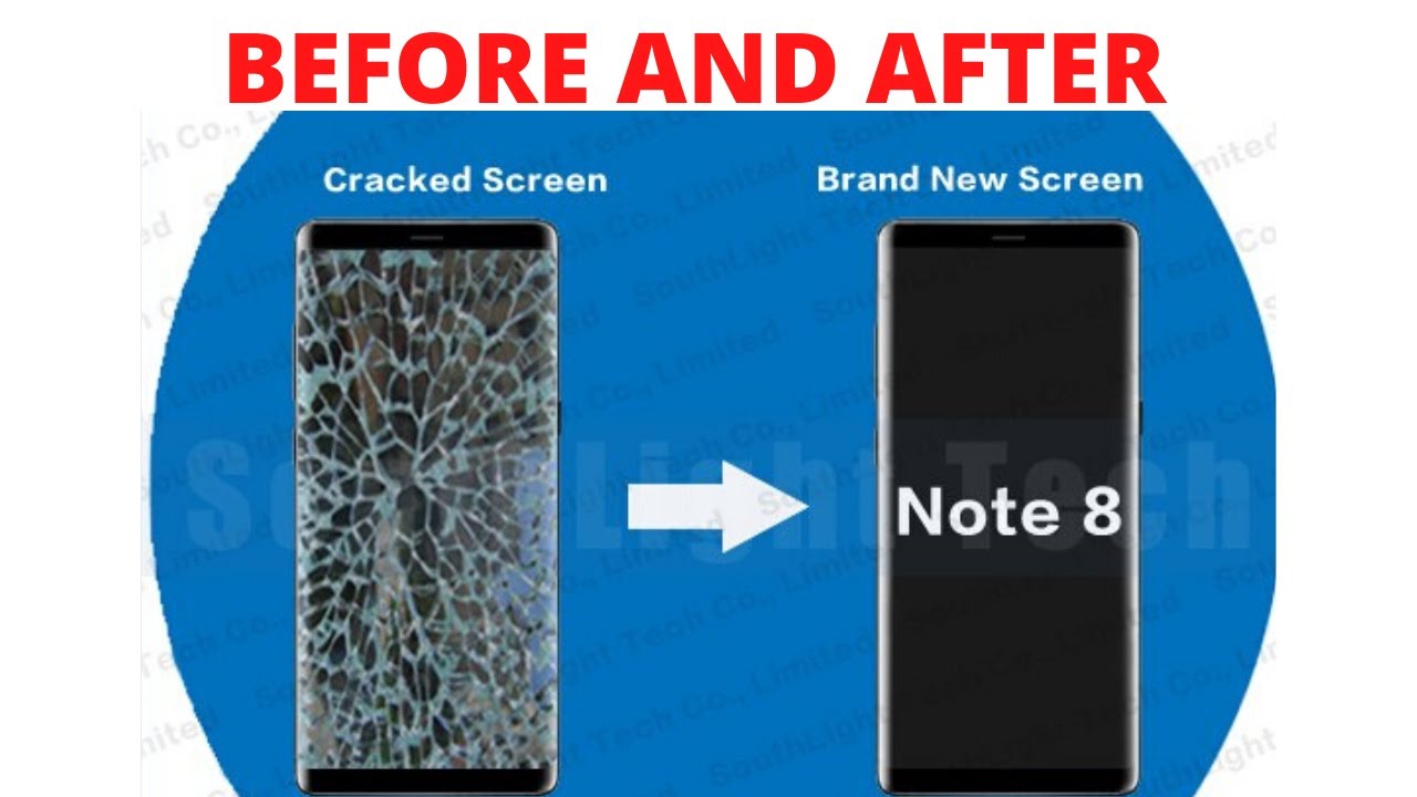 Samsung Note 8 Lcd and Glass screen replacement with voice instructions ...