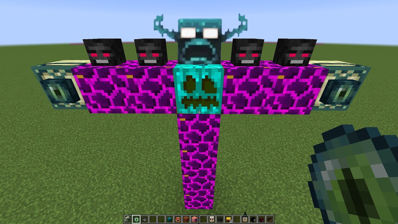 what if you create a WARDEN BOSS WITHER in MINECRAFT - YouTube