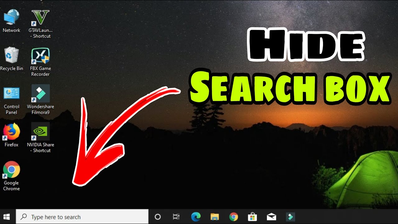 How To Hide Search Bar In Windows 10 Enable Disable Search Box YouTube How To Hide Search Bar In Windows 10 Enable Disable Search Box YouTube