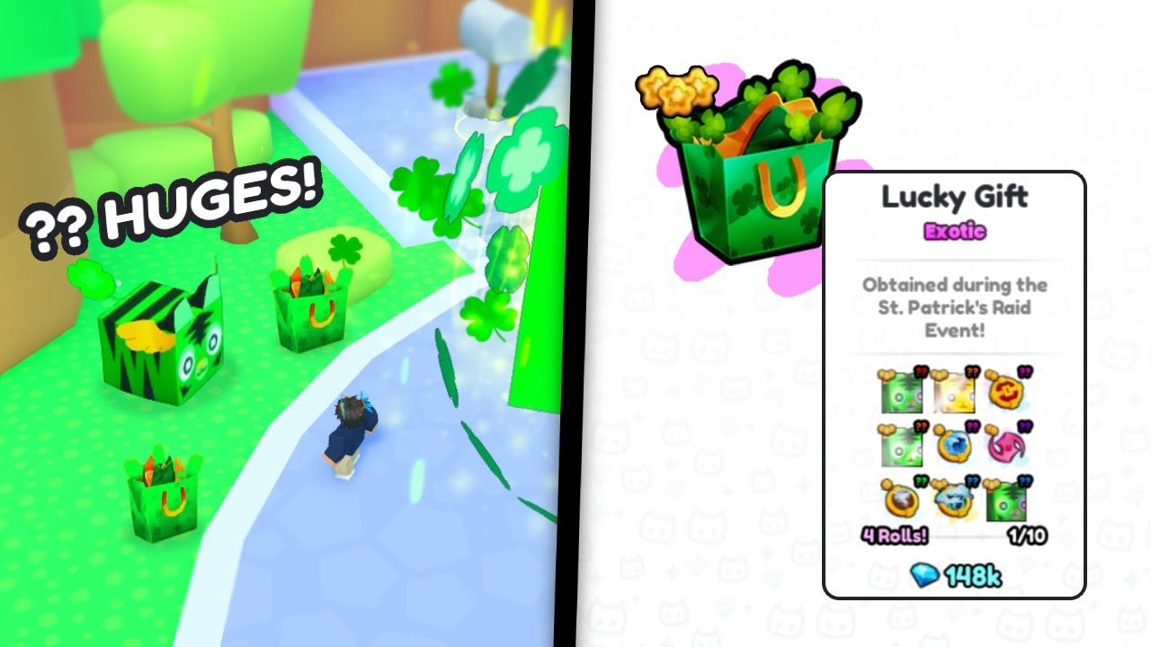🍀🎁 Opening 1500 Lucky Gifts in Pet Simulator 99 - YouTube