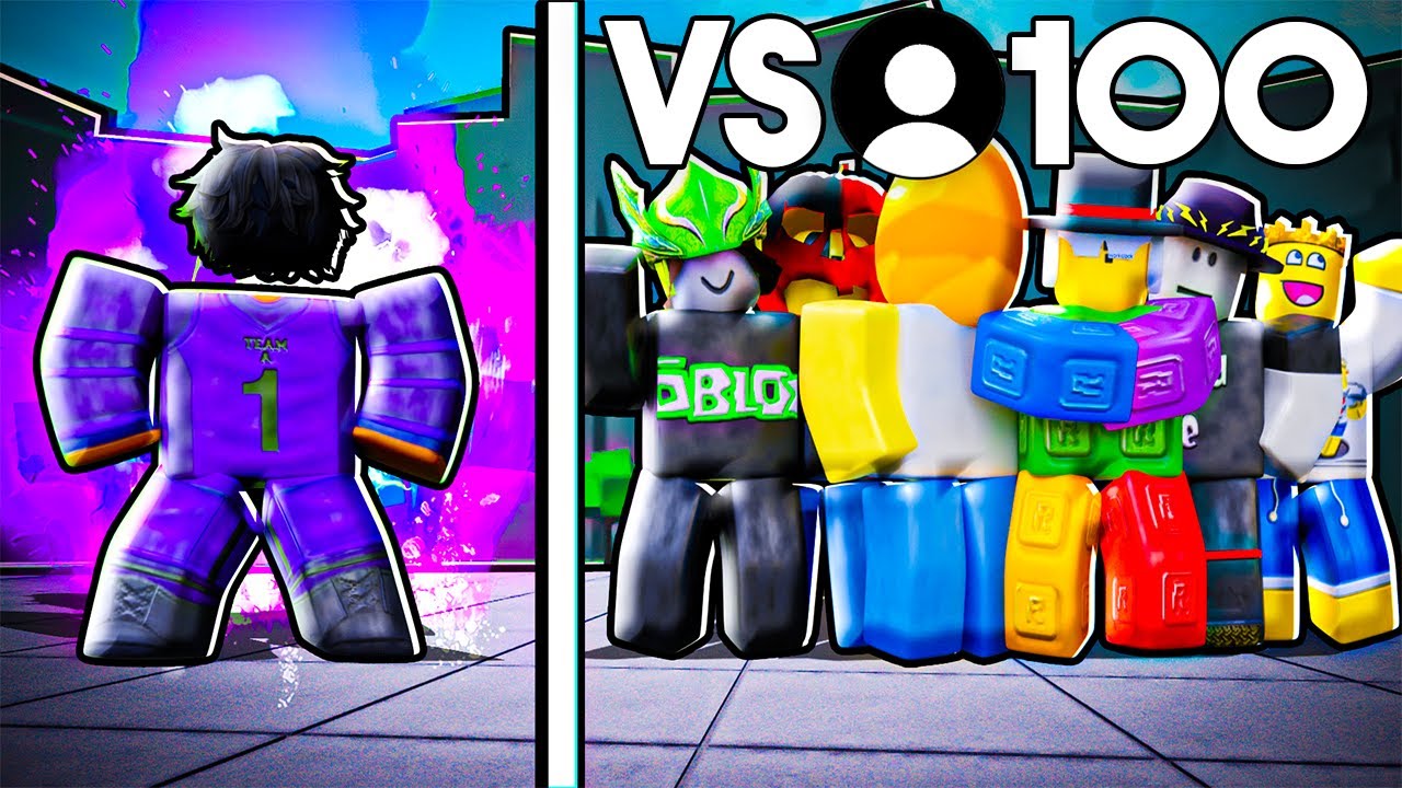 1 vs 100 OUTSIDERS in Roblox The Strongest Battlegrounds - YouTube