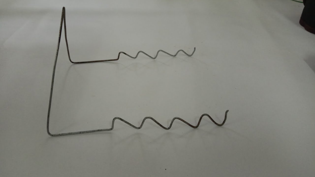 DIY/ how to make tablet /mobile stand. # wire tablet stand - YouTube