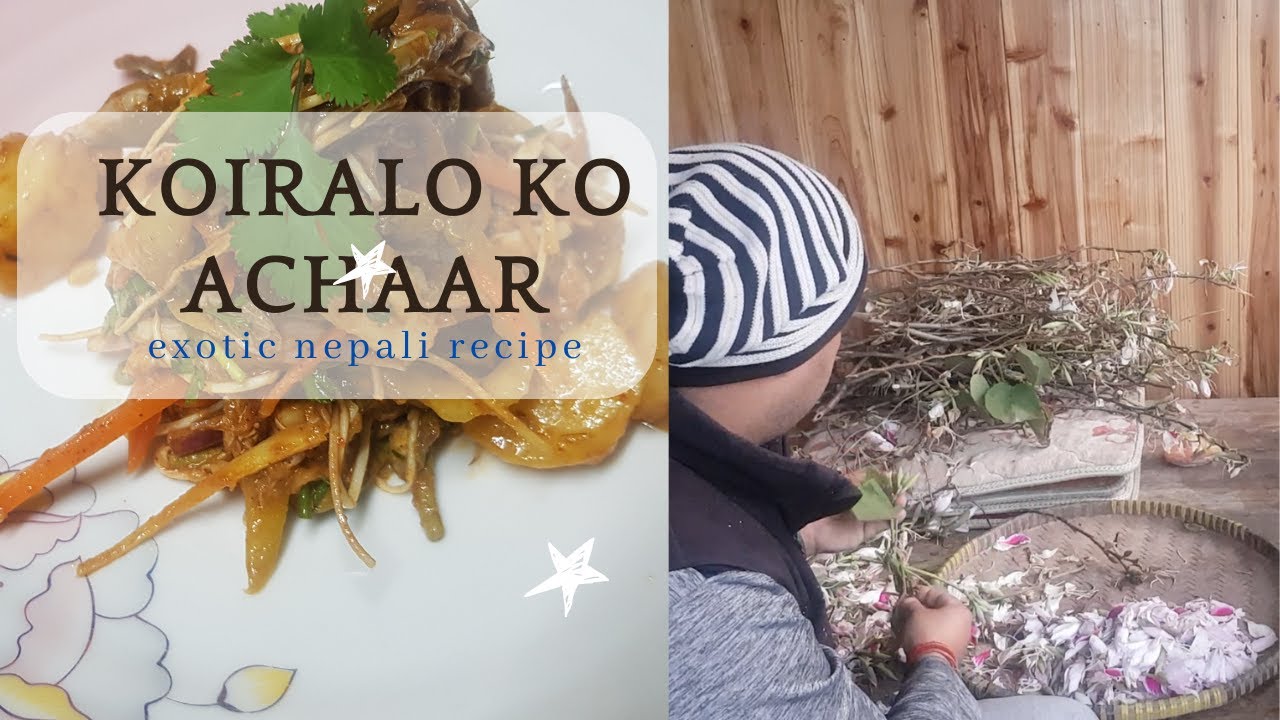 EXOTIC NEPALI INGREDIENT || KOIRALO ACHAAR || AAMA'S RECIPE || BAUHINIA ...