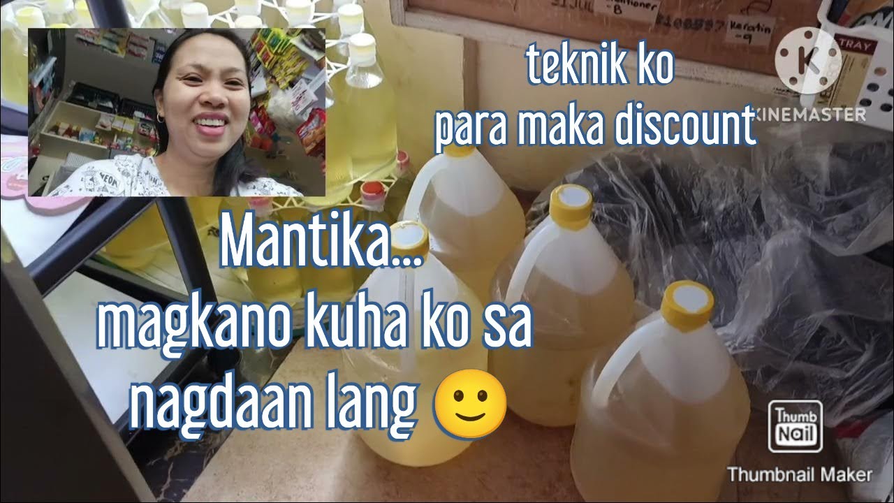 May nag daan lang Ng nagtitinda Ng mantika,magkano Ang kuha ko,teknik ...