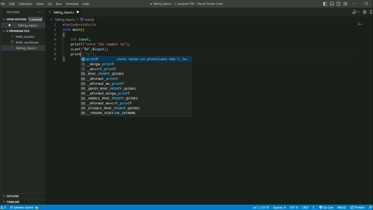 C programming video || How to take input by user choice in c language|| #cprogramming - YouTube