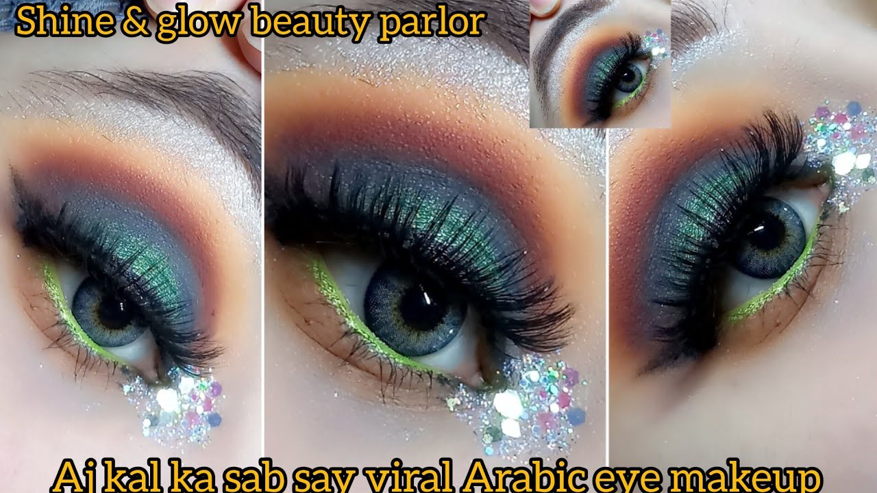 Aj kal ka sab say viral Arabic smokey eye makeup tutorial step by step ...