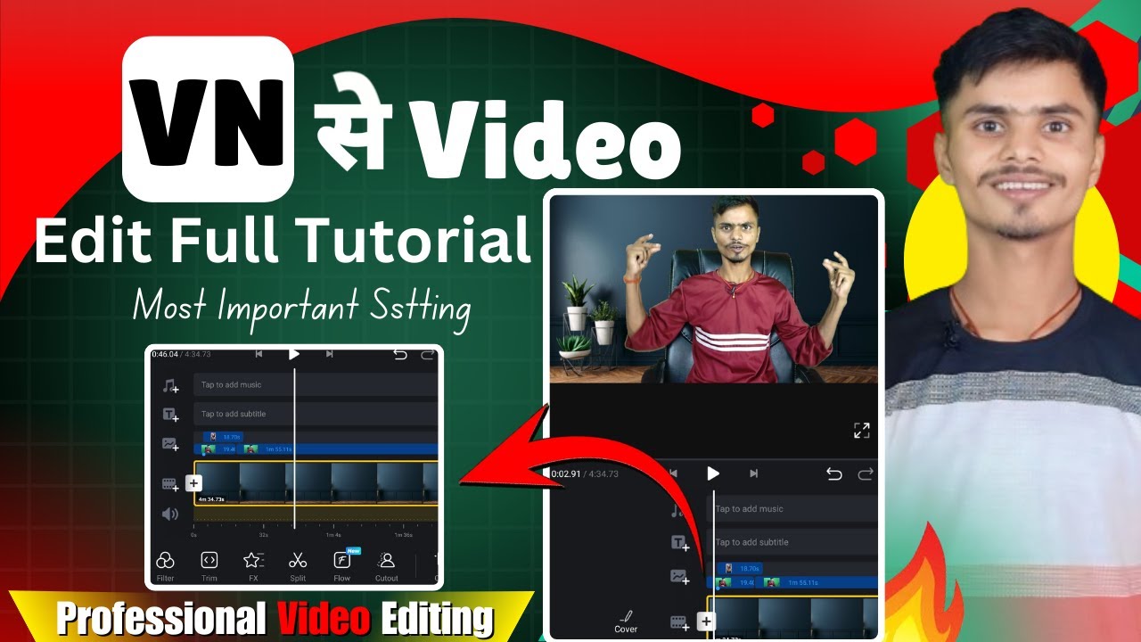 🔥Vn से Video Edit कैसे करें Full Tutorial || Most Important Settings ...