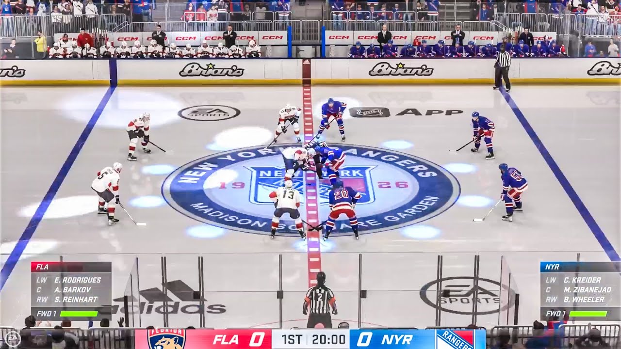 Florida Panthers vs New York Rangers 3/4/2024 NHL 24 Gameplay - YouTube