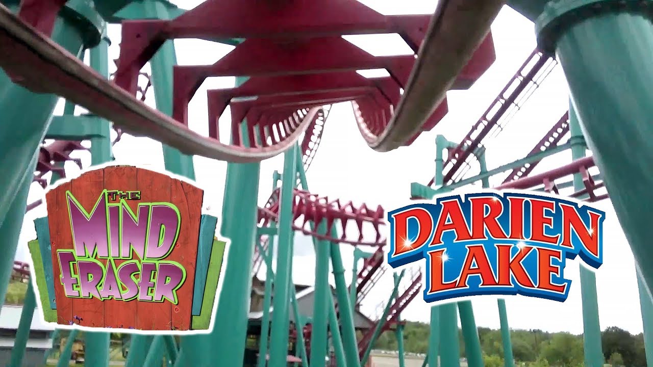 2018 The Mind Eraser Roller Coaster On Ride Front Seat HD POV Darien ...