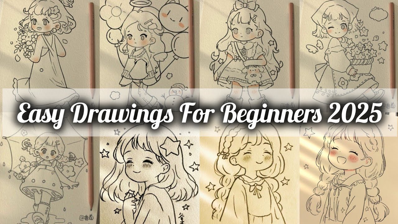 Easy And Cute Drawings For Beginners 2025|| Easy Drawings 2025 || Easy ...