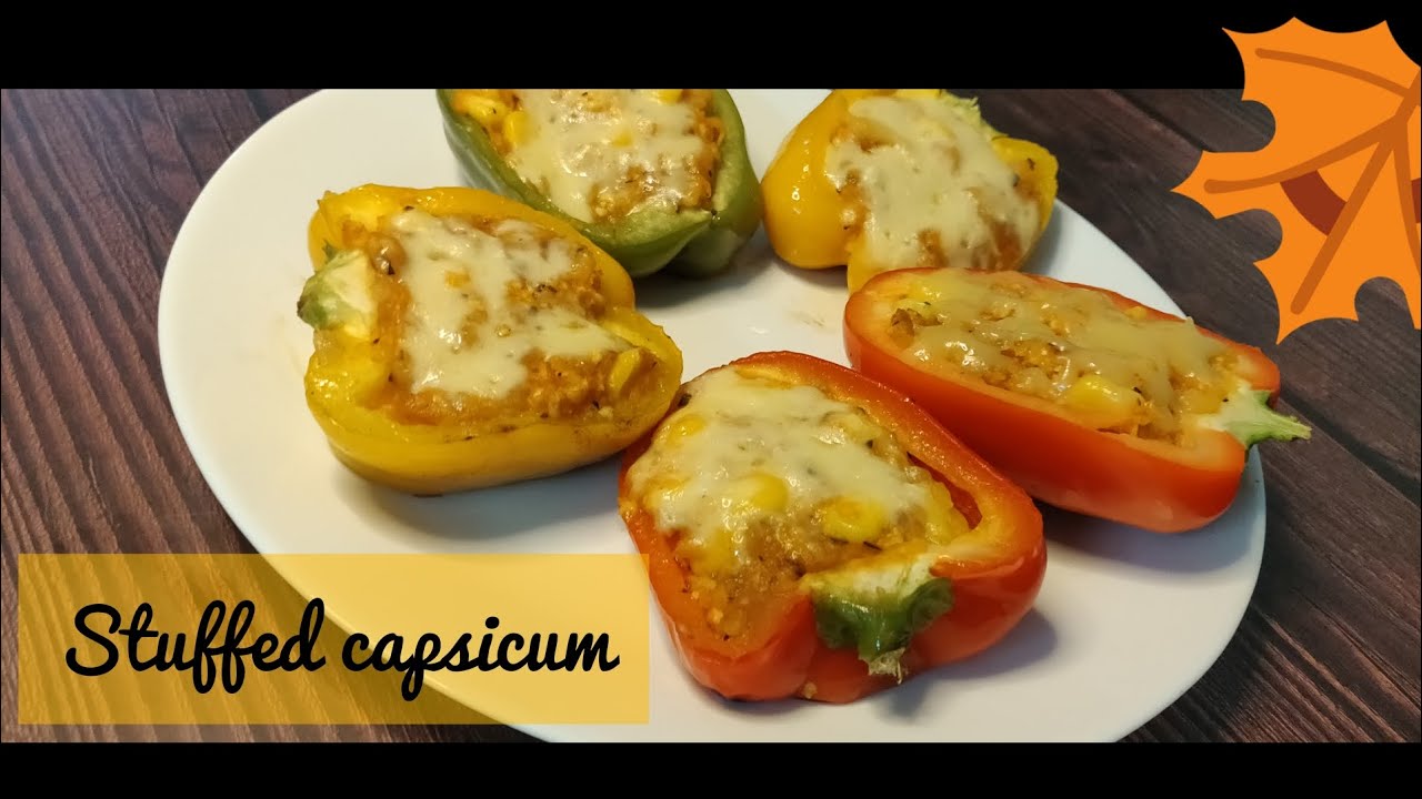 Appetizing stuffed capsicum|Best recipe for snacks and a must try for ...