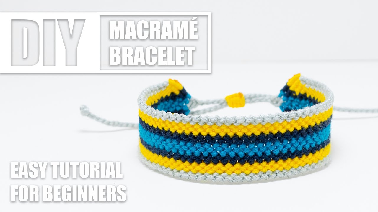 DIY Amauta Men's Macramé Bracelet | Easy Tutorial for Beginners - YouTube