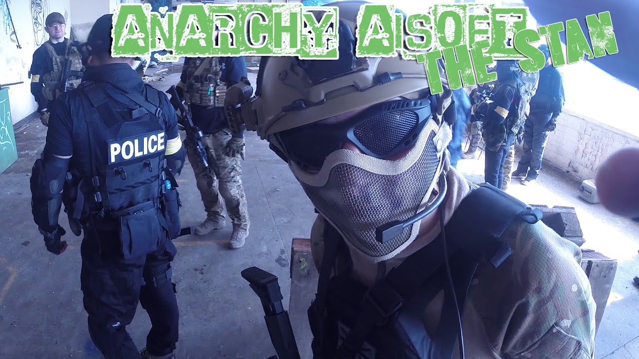 ANARCHY AIRSOFT @ THE STAN - PUSH BACK GAME - YouTube