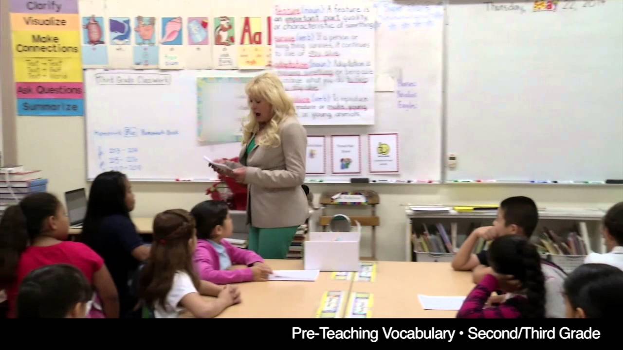 Pre-Teaching Vocabulary (Second/Third-Grade Combination Class) - YouTube