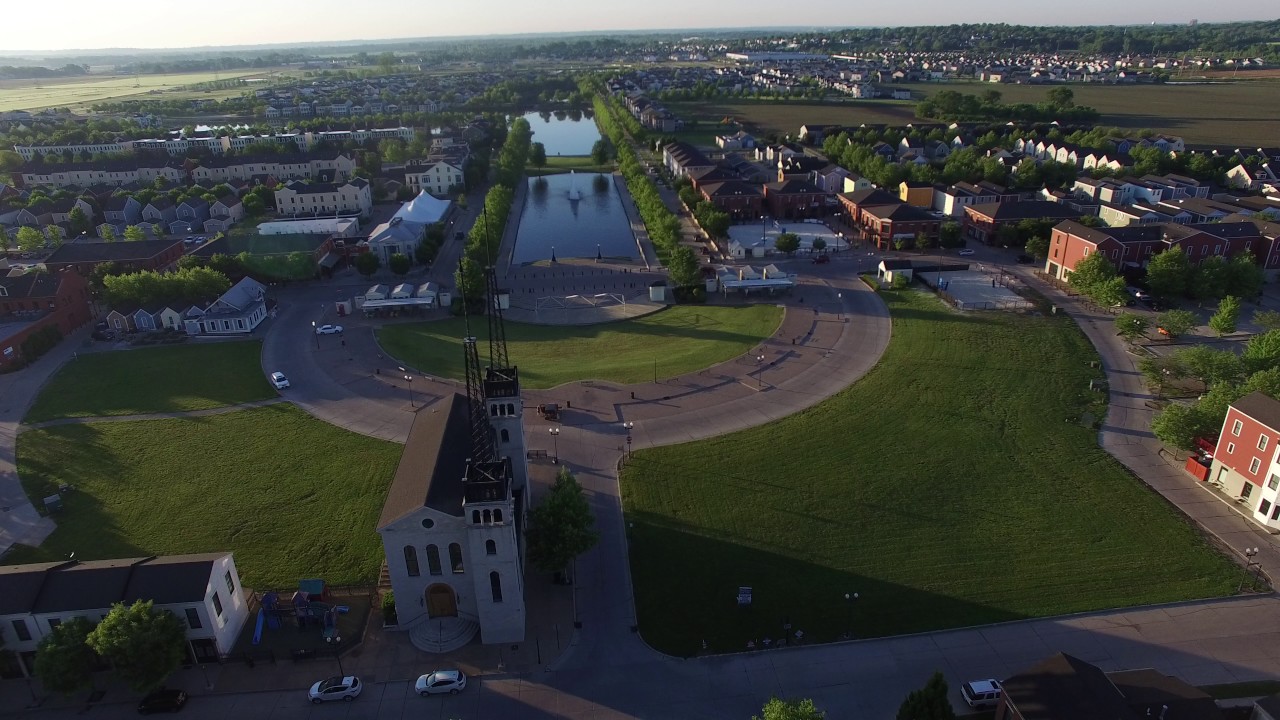 New Town - Town Center: drone video - YouTube