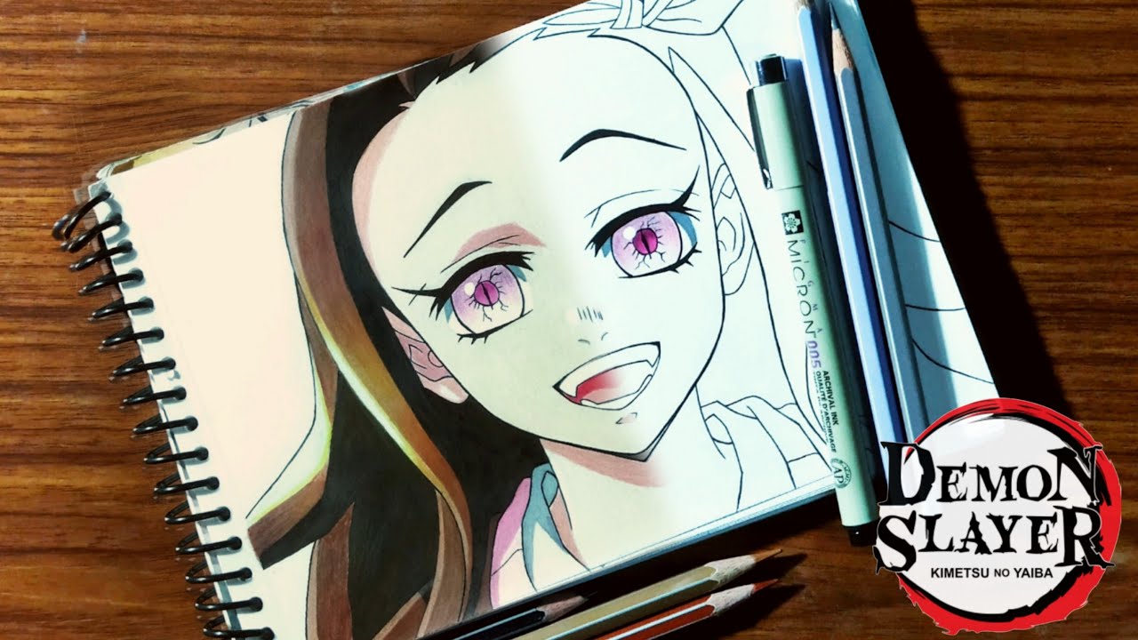 Speed drawing ☺️"Nezuko Chan" from [demon Slayer 😱😱🔥🔥]#anime #animeart ...