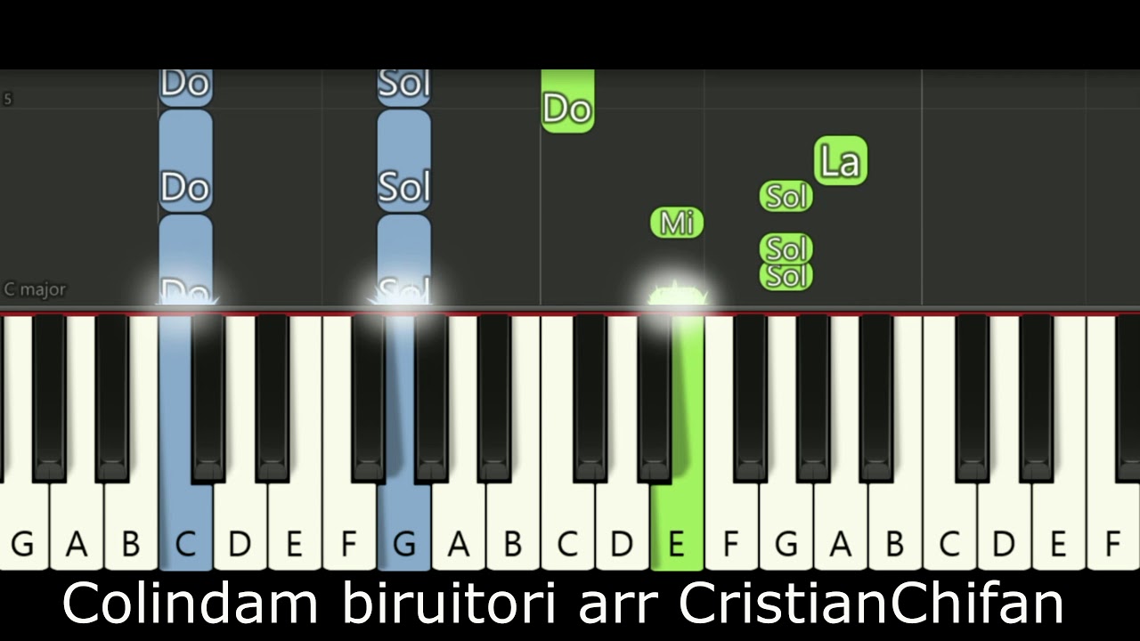Colindam biruitori Colind Tutorial Pian-Orga #tutorialpianorga #colinda ...