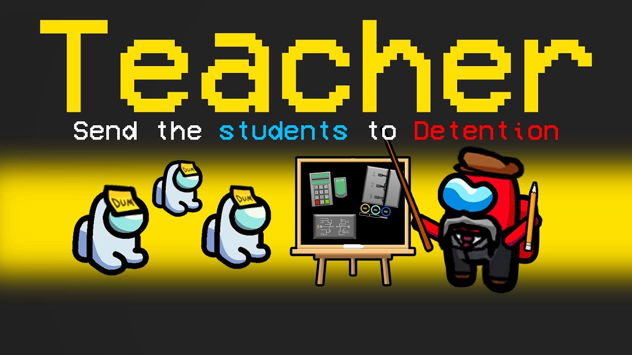TEACHER ROLE in Among Us (overpowered) - YouTube