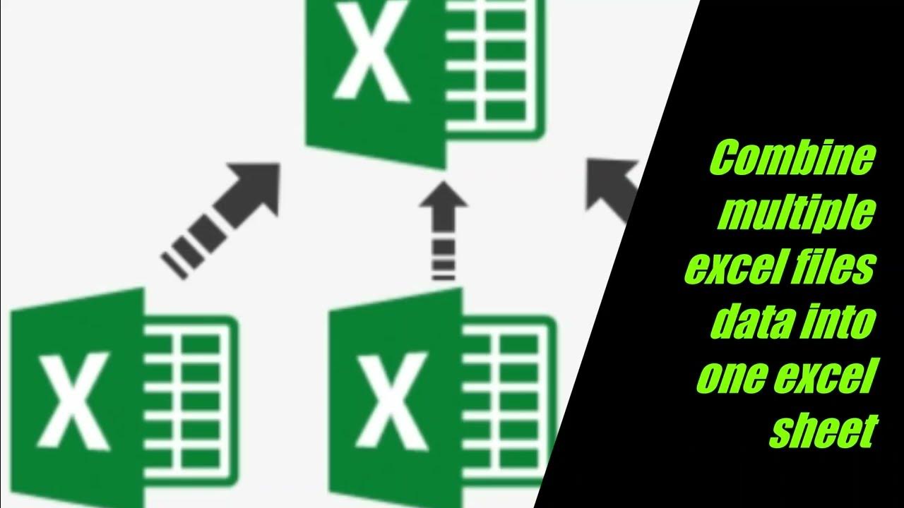 Combine multiple excel files into one sheet - YouTube
